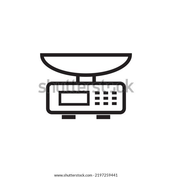 Weighing Icon Vector Illustration Symbol Design Stock Vector (Royalty ...