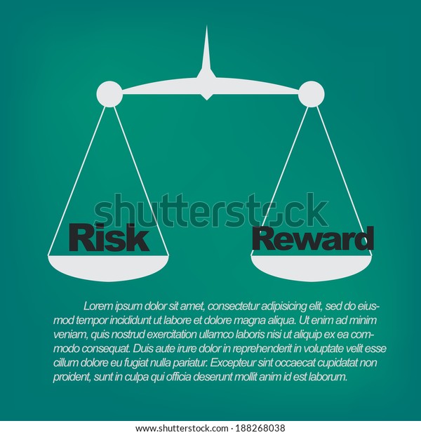 Weighing Risks Rewards Stock Vector (Royalty Free) 188268038 Weighing Risks Rewards Stock Vector (Royalty Free) 188268038