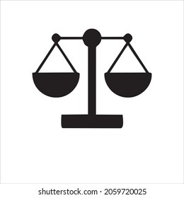 Weighing Scale Logo On White Background Stock Vector (Royalty Free ...