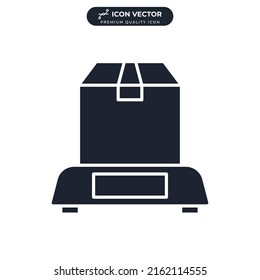 Weight Box Icon Symbol Template Graphic Stock Vector (Royalty Free ...