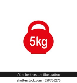Weight Five Kilogram Stock Vector (Royalty Free) 286399718 | Shutterstock