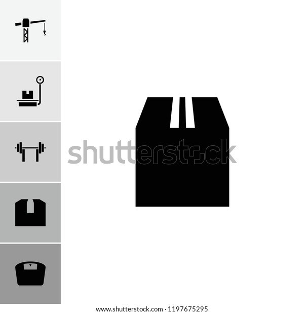 Weight Icon Collection 6 Weight Filled Stock Vector (Royalty Free ...