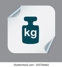Weight Icon Symbol Denoting Measure Weight Stock Vector (Royalty Free ...