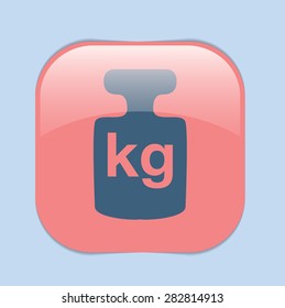 Weight Icon Symbol Denoting Measure Weight Stock Vector (Royalty Free ...