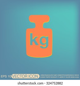 Weight Icon Symbol Denoting Measure Weight Stock Vector (Royalty Free ...