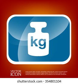 Weight Icon Symbol Denoting Measure Weight Stock Vector (Royalty Free ...