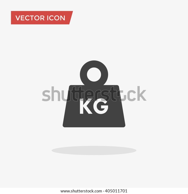 Image vectorielle de stock de Icône de poids dans le style 405011701