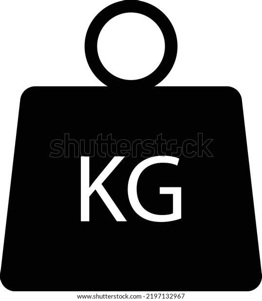 Weight Icon Vector Scale Icon Kilogram Stock Vector (Royalty Free ...
