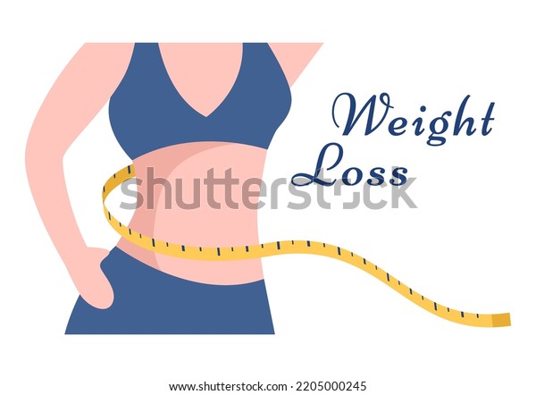 Weight Loss Template Hand Drawn Cartoon Stock Vector (Royalty Free ...