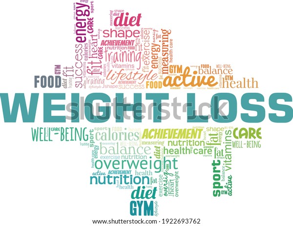 Weight Loss Vector Illustration Word Cloud Stock Vector (Royalty Free ...