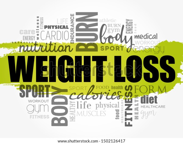 Weight Loss Word Cloud Collage Health Stock Vector (Royalty Free ...