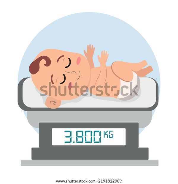 Weight Scale Children Icon Digital Scales Stock Vector (Royalty Free ...