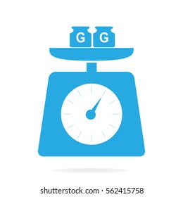 Weight Scale Icon Symbol Vector Illustration Stock Vector (Royalty Free ...