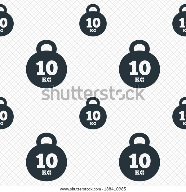 Weight Sign Icon 10 Kilogram Kg Stock Vector (Royalty Free) 188410985 ...