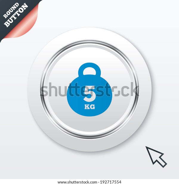 Weight Sign Icon 5 Kilogram Kg Stock Vector (Royalty Free) 192717554 ...
