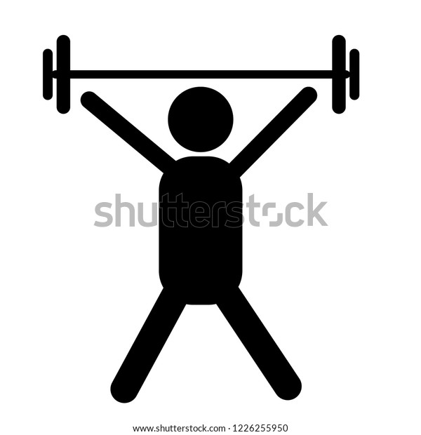 Weightlift Icon Logo Stock Vector (Royalty Free) 1226255950 | Shutterstock