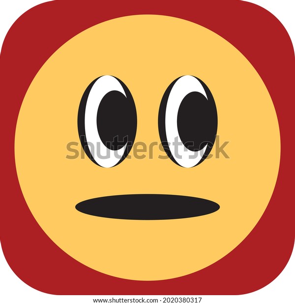 Weird Emoji Illustration Vector On White Stock Vector (Royalty Free ...