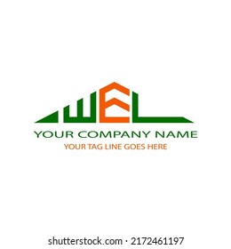 Wel Letter Logo Creative Design Vector Stock Vector (Royalty Free ...