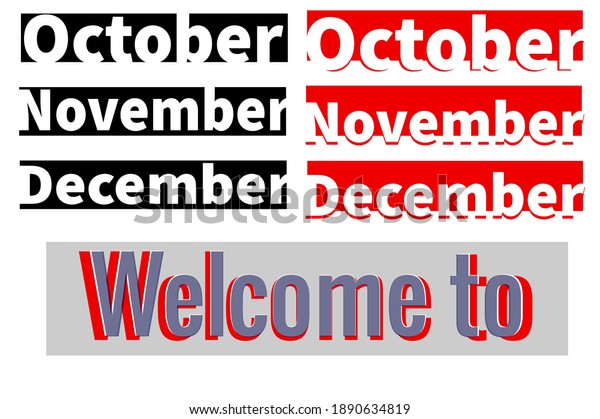 Welcome 12 Months 2021 Vector Illustration Stock Vector (Royalty Free ...