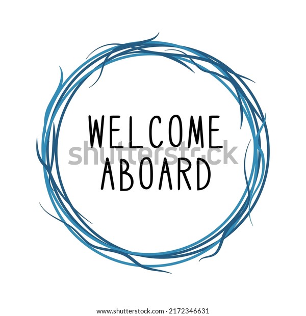 Welcome Aboard Vector Illustration Newborn Svg: เวกเตอร์สต็อก (ปลอดค่า ...