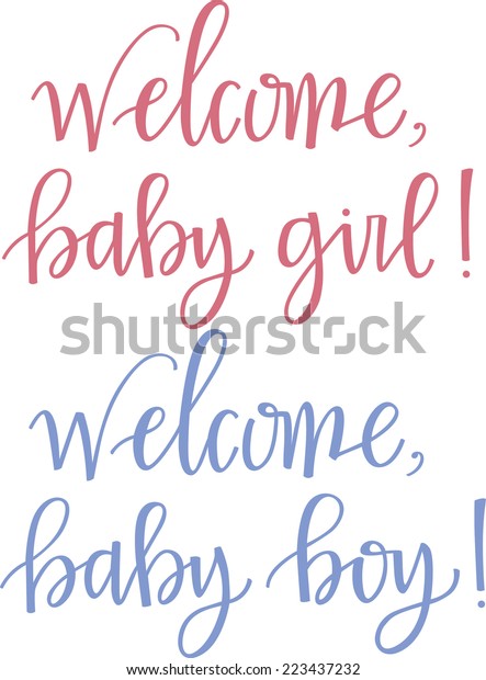 Welcome Baby Stock Vector (Royalty Free) 223437232