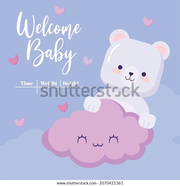 Welcome Baby Poster Items Stock Vector (Royalty Free) 2070421361 ...