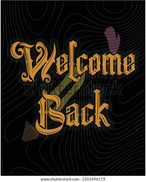 Welcome Back Banner Design Templet Stock Vector (Royalty Free ...