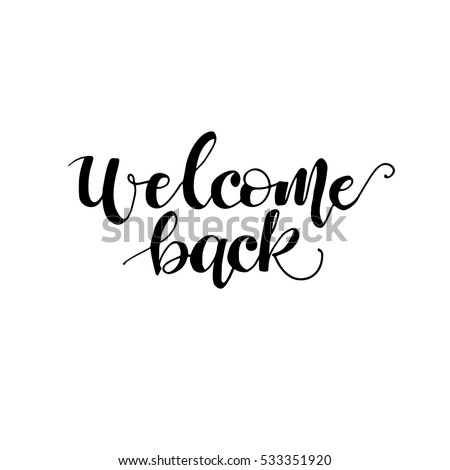Stock vektory na téma Welcome Back Card Poster Hand Drawn (bez ...