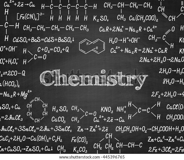 Welcome back to school with chemical formulas and figure on school ...