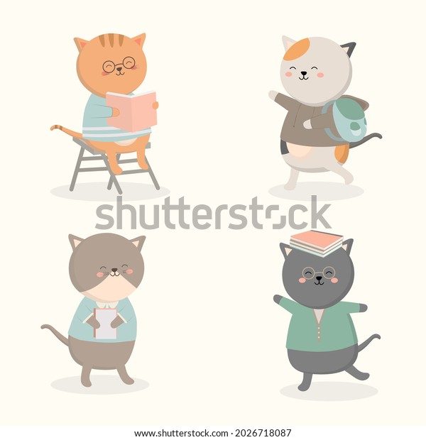 Welcome Back School Funny School Animal Stock Vector (Royalty Free ...