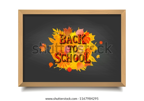 Welcome Back School Text Drawing By Stock Vector (Royalty Free) 1167984295