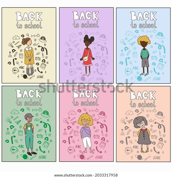 Welcome Back School Text Drawing By Stock Vector (Royalty Free ...