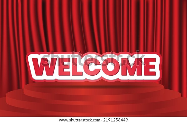 Welcome Banner Vector Welcome Banner Poster Stock Vector (Royalty Free ...