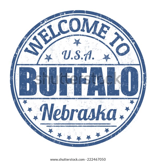 Welcome Buffalo Grunge Rubber Stamp On Stock Vector (Royalty Free ...