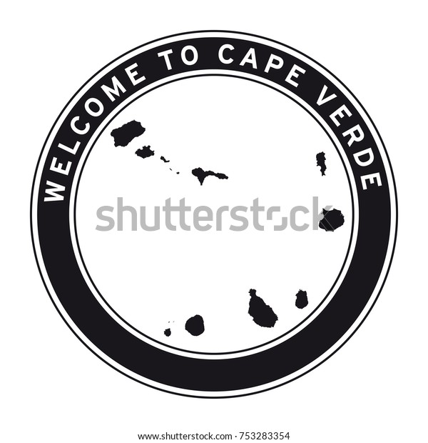Welcome Cape Verde Vector Logo Sticker 库存矢量图（免版税）753283354 | Shutterstock