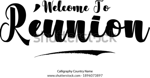 Welcome Country Name Bold Typography Text Stock Vector (Royalty Free ...
