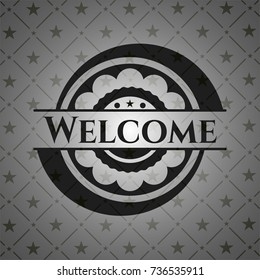 Welcome Dark Emblem Retro Stock Vector (Royalty Free) 736535911 ...