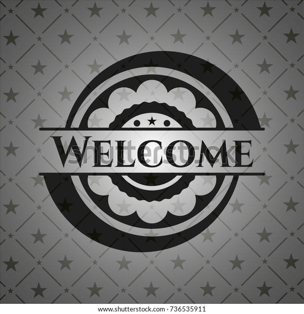 Welcome Dark Emblem Retro Stock Vector (Royalty Free) 736535911 ...