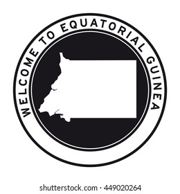 Made Equatorial Guinea Vector Logo Sticker Stock Vector (Royalty Free ...