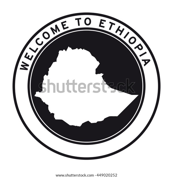 Welcome Ethiopia Vector Logo Sticker Button 스톡 벡터(로열티 프리) 449020252 ...