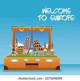 Welcome Europe Stock Vector (Royalty Free) 1075698098 | Shutterstock
