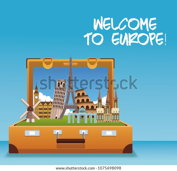 Welcome Europe Stock Vector (Royalty Free) 1075698098 | Shutterstock