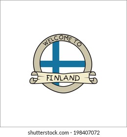 Welcome Finland Stock Vector (Royalty Free) 198407072 | Shutterstock