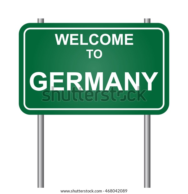 Welcome Germany Green Signal Vector Stock Vector (Royalty Free ...