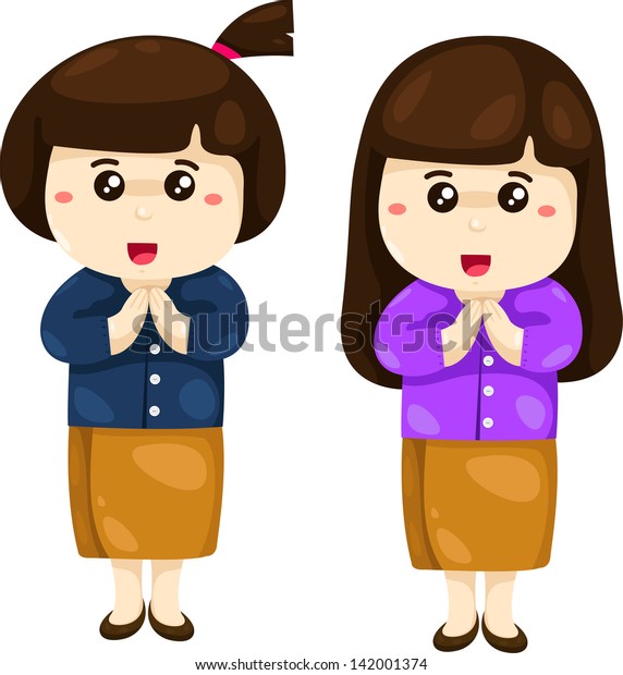 Welcome Girl Stock Vector (Royalty Free) 142001374 | Shutterstock
