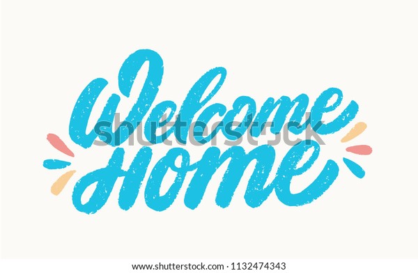 Welcome Home Sign Stock Vector (Royalty Free) 1132474343