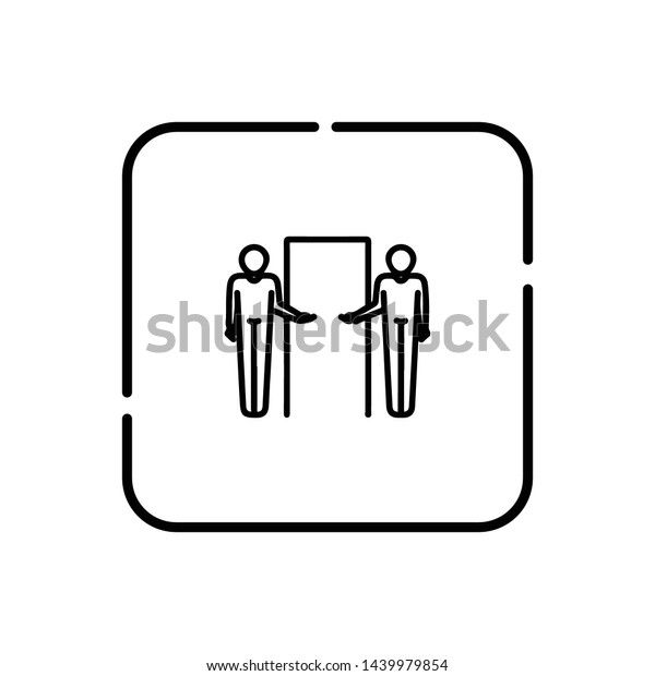 Welcome Human Symbol Vector Icon Stock Vector (Royalty Free) 1439979854 ...