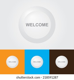 Welcome Icon Welcome Sign Stock Vector (Royalty Free) 218591287 ...
