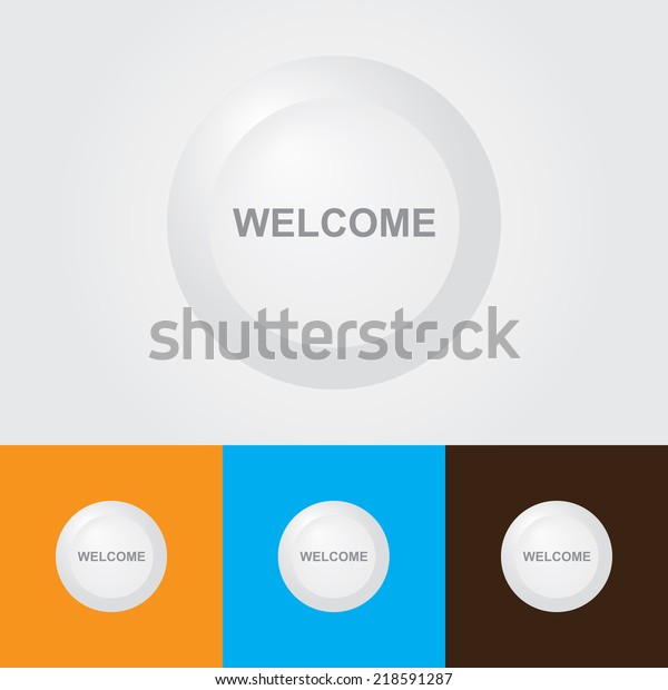 Welcome Icon Welcome Sign Stock Vector (Royalty Free) 218591287 ...