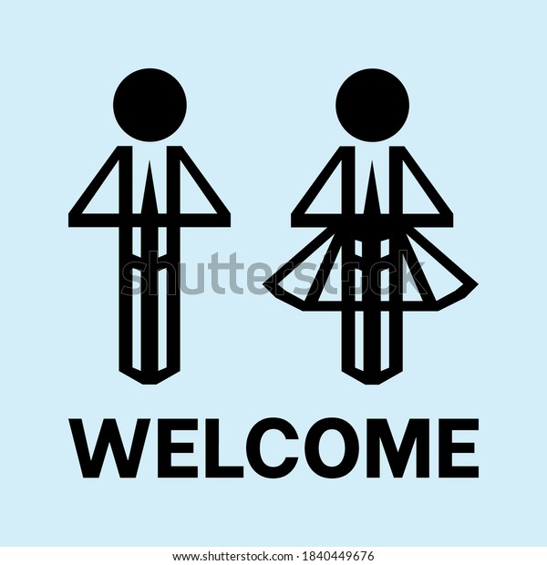 Welcome Icon That Represented By Symbol Stock Vector (Royalty Free ...